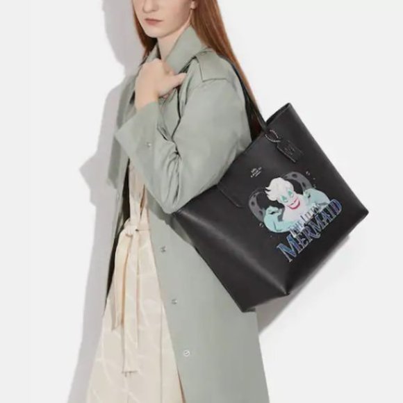 Coach | Bags | Nwt Disney X Coach City Tote Signature Canvas Interior ...